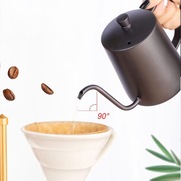 Gooseneck Pour Over Coffee Kettle 600ml – Black - The Infinite Coffee